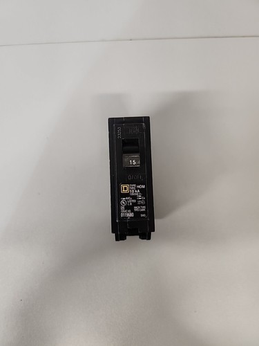 Homeline 15 Amp One-Pole Circuit Breaker HOM115CP, Square D Breakers ...