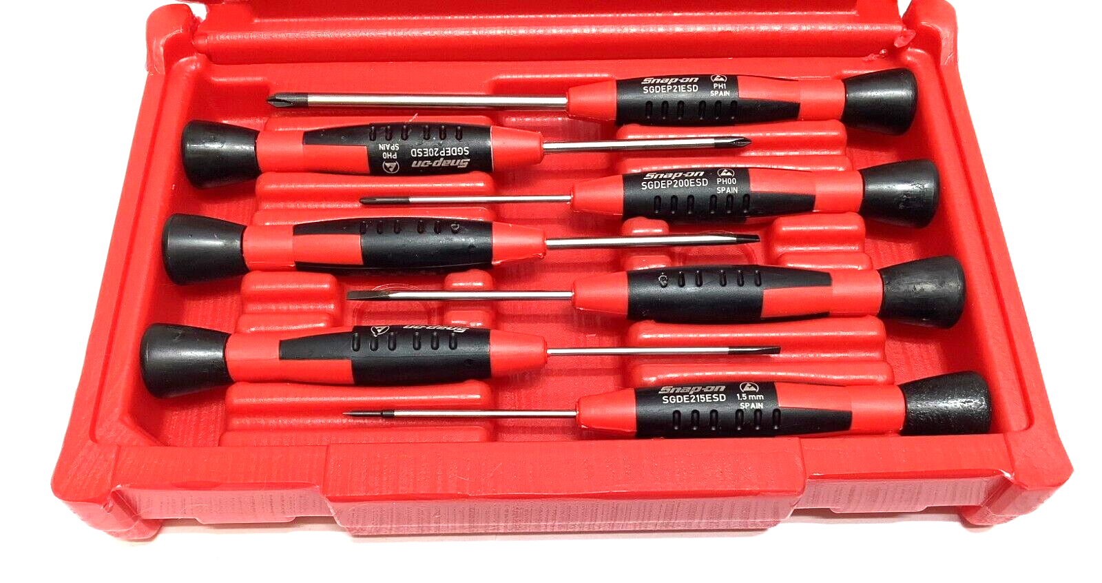 NEW Snap-on™ SGDE70ESD 7pc Electronic Flat Head Phillips Mini ...