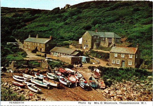 Penberth Cornwall 1980s by Mrs O Woolcock Vintage 4x6 Postcard D26 | eBay
