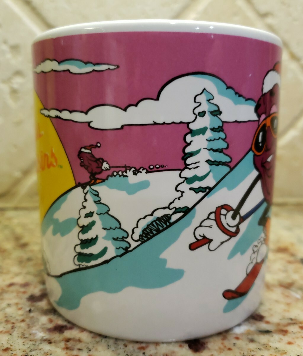 Vintage The California Raisins Mug Coffee Cup 1988 Snow Skiing | eBay
