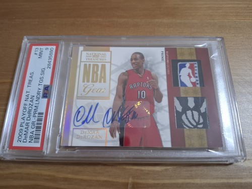 2009-10 National Treasures NBA Rookie Auto DeMar DeRozan RPA Logoman /9 ...