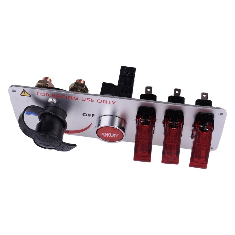 Ignition Switch Starter Panel Engine Push Button 5 in 1 Toggle Switch ...