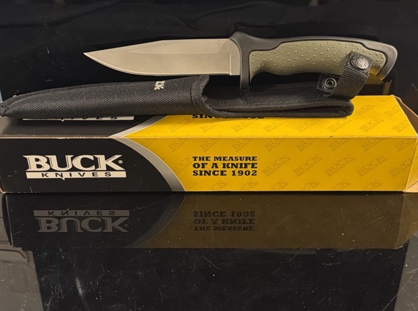Buck USA 655 TOPS Buck Nighthawk Fixed Blade Tactical Knife Sheath NIB ...