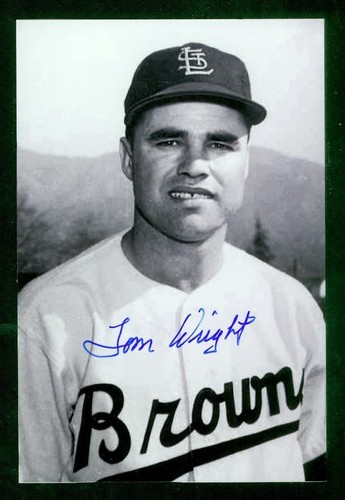 #1226, 4" x 6" Photo Card, Signed-Autographed, Tom Wright, St Louis ...