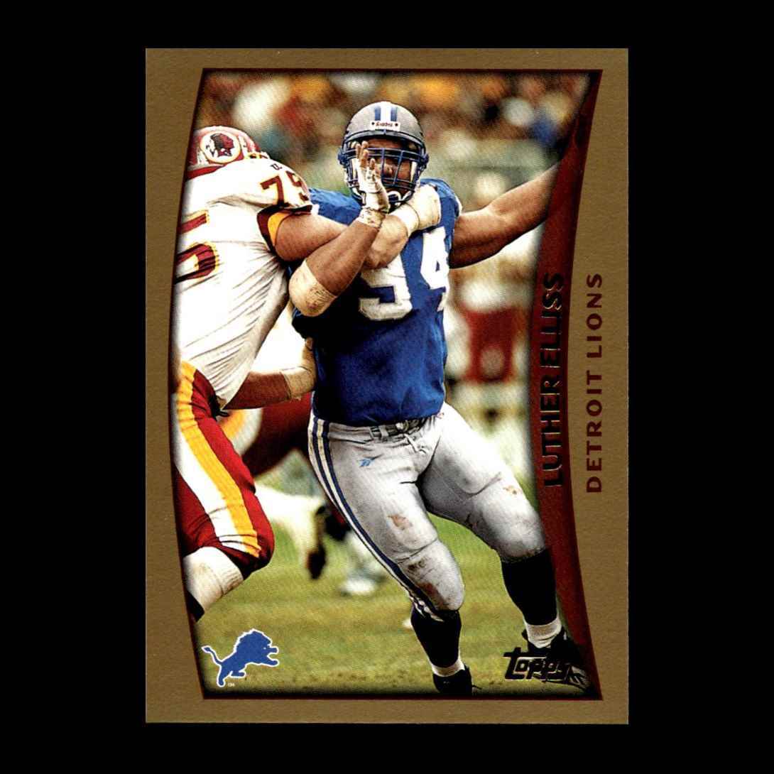 Luther Elliss 1998 Topps Detroit Lions #256 R324A 35 | eBay