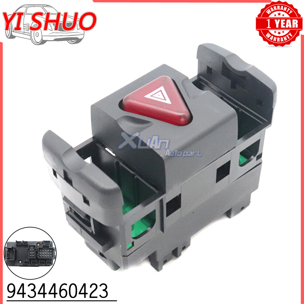 9434460123 Hazard Warning Switch 9434460423 For Mercedes Actros Truck ...