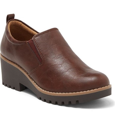 Eurosoft by Sofft Emari Booties Slip On Block Heel Boots Brown Size 9 ...