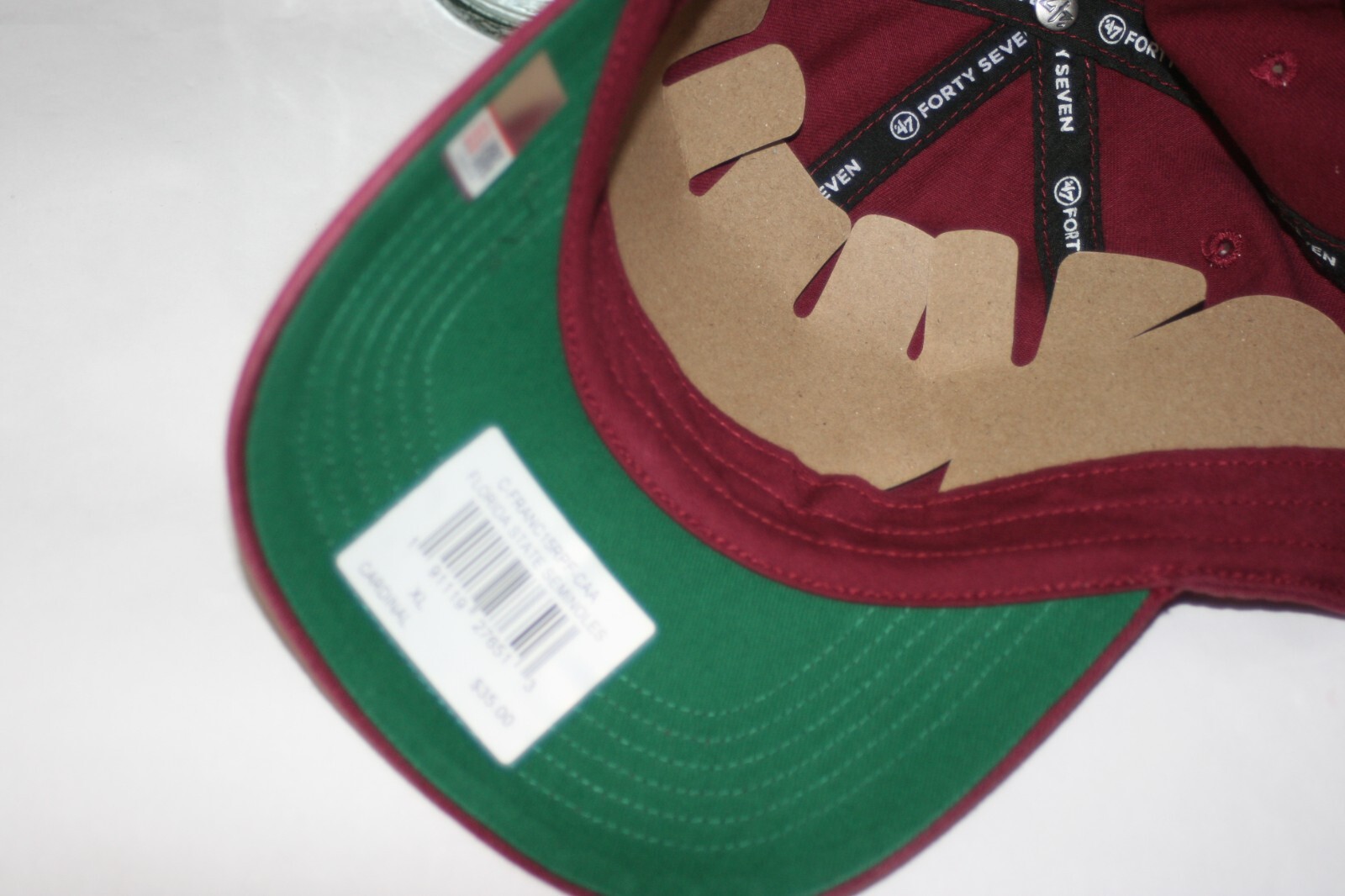 '47 Brand Fitted Florida State FSU Seminoles Garnet & Gold College Hat ...