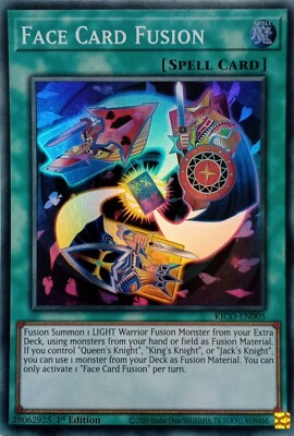 KICO-EN005 FACE CARD FUSION SUPER RARE 1ST EDITION YuGiOh CARD | eBay UK