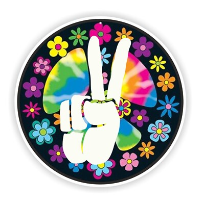 Hippie Peace #01 Sticker / Vinyl Waterproof Decals Car Graphics | eBay