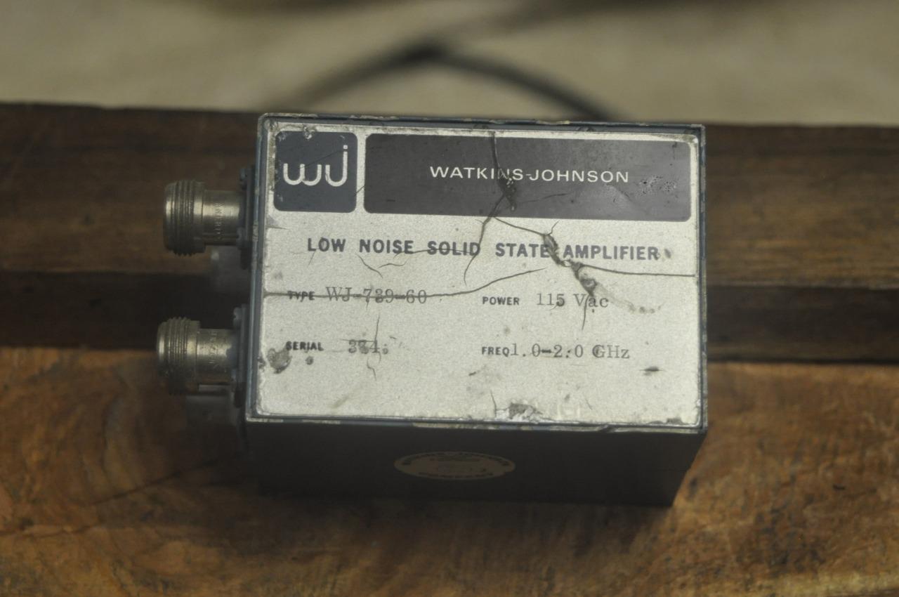 WJ LOW NOISE SOLID STATE AMPLIFIER WJ-739-60 115VAC 0-2.0GHz | eBay