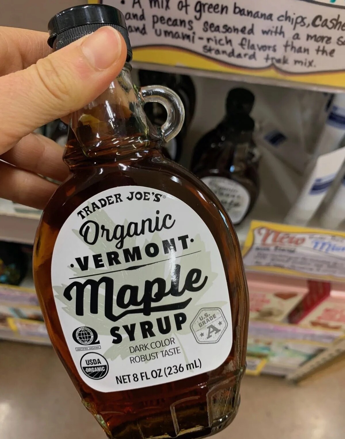 Trader Joe’s ORGANIC Vermont Maple Syrup 8 oz Great Tasting Authentic ...