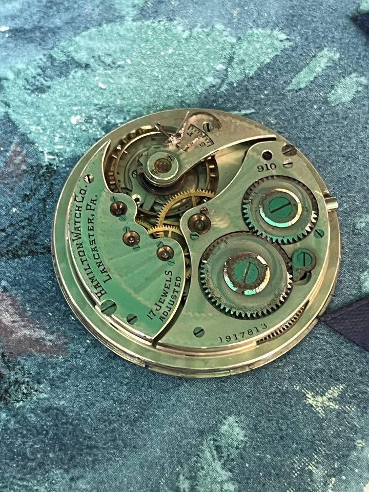 Hamilton pocket watch movement 12s | eBay