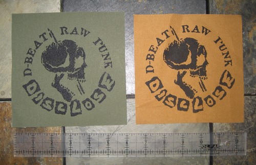DISCLOSE DIY Crust Punk Patch D-beat fleas and lice Avskum Flux of Pink ...