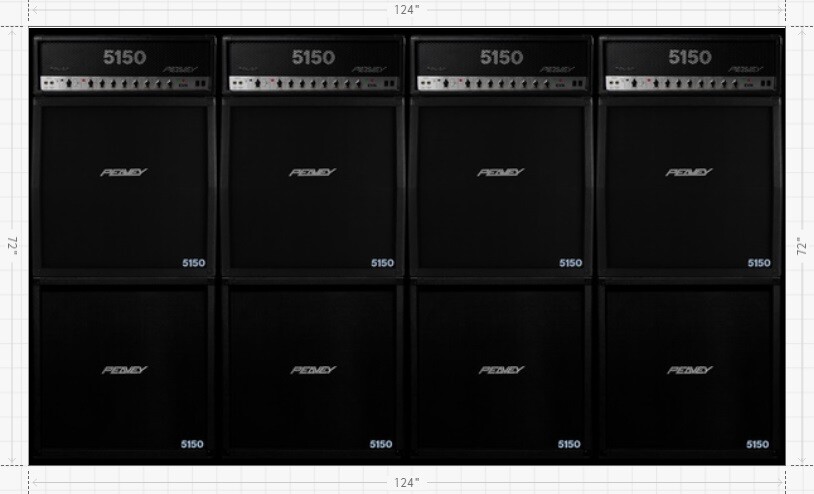 LIFE SIZE! Peavey 5150 Full Stacks Guitar Wall Vinyl Backdrop/Banner | eBay
