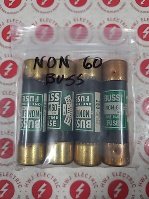 BUSSMANN BUSS NON60 ONE-TIME FUSE 60AMP 250VOLT | eBay
