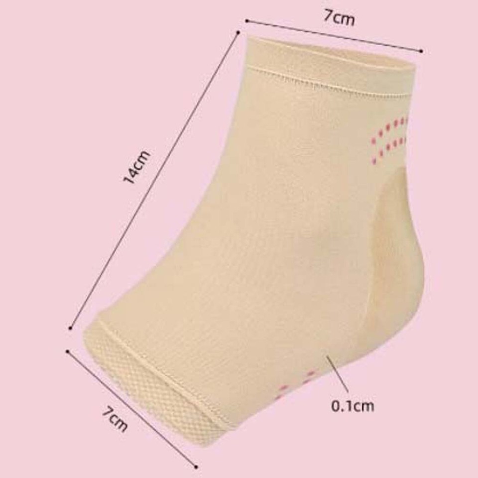 Support Silicone Heel Pads Gel Heel Protector Half-yard Socks Heel ...