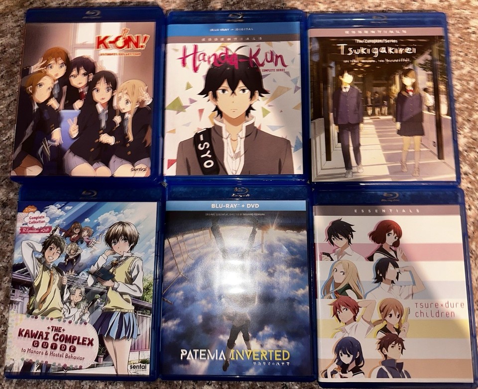 Anime Blu-ray Collection Lot Sentai, Crunchyroll, Funimation 13 Movies ...
