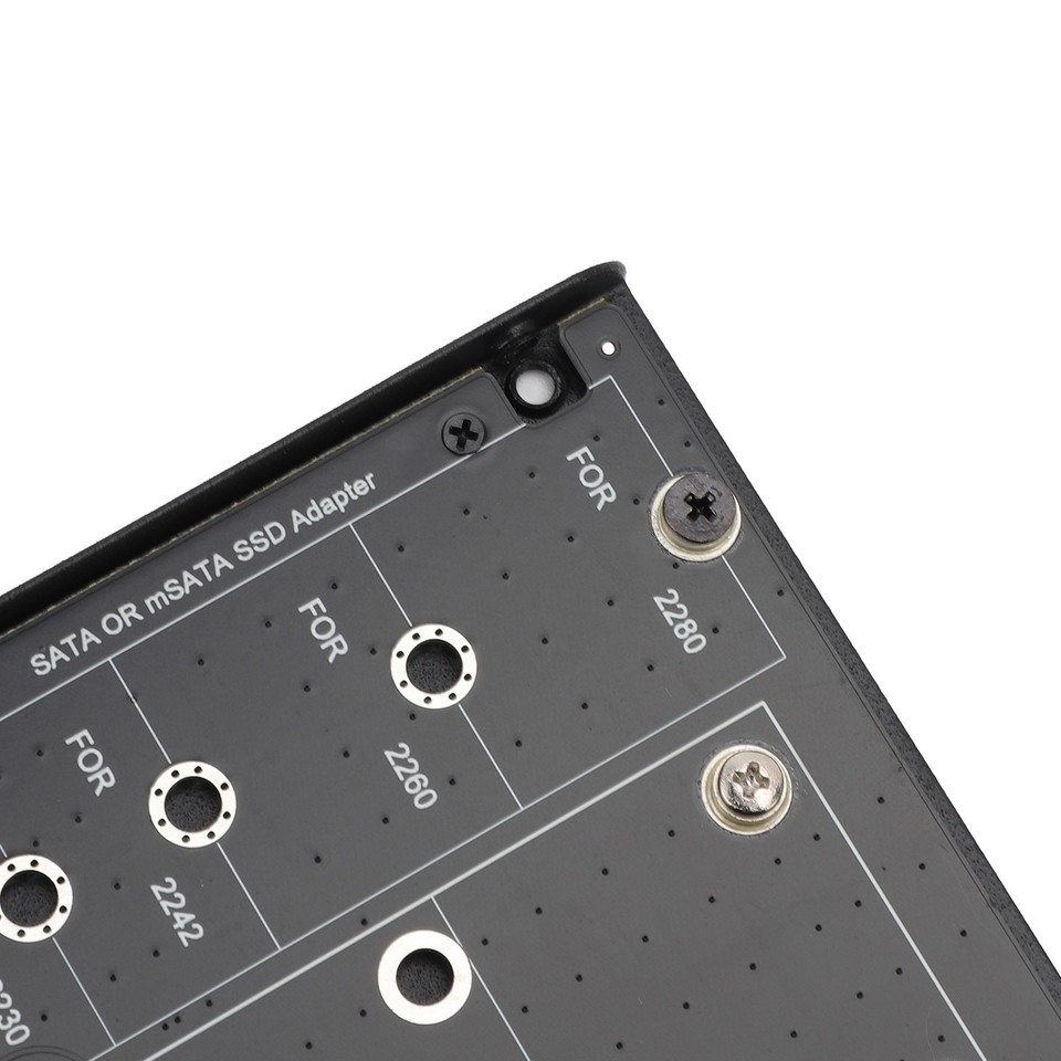 M.2 NGFF MSATA SSD Enclosure 6Gbps M.2 NGFF KEY B MSATA SSD Hard Drive ...