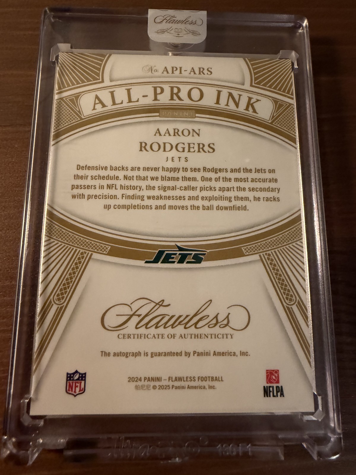 2025 Flawless Aaron Rodgers Auto Jets /20 Encased | eBay