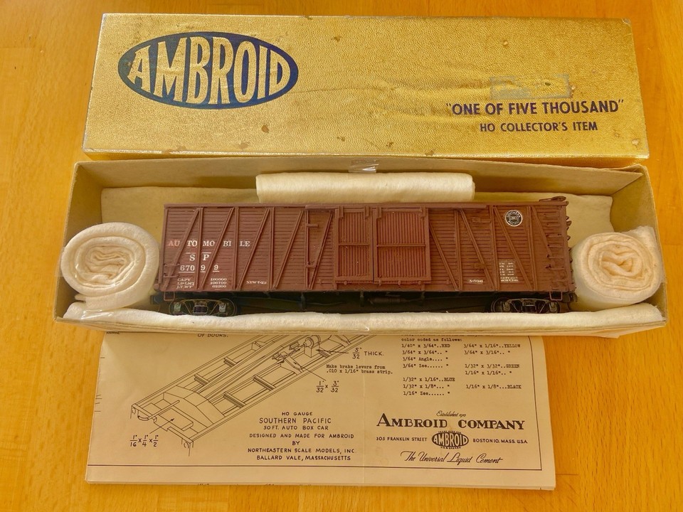 HO SCALE AMBROID 1 &1/2 DOOR AUTOMOBILE CAR 1 Of 5000 Craftsman Built ...