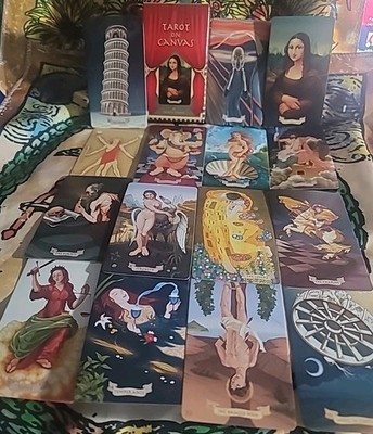 Tarot on Canvas by Danilo Sanino. It comes with pouch, stones, and ...
