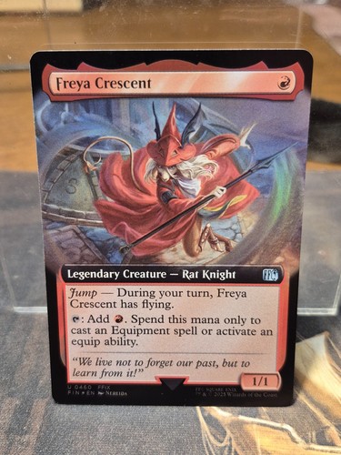 U 0460 Freya Crescent EXTENDED ART FOIL Final Fantasy Card MTG FFIX Red ...