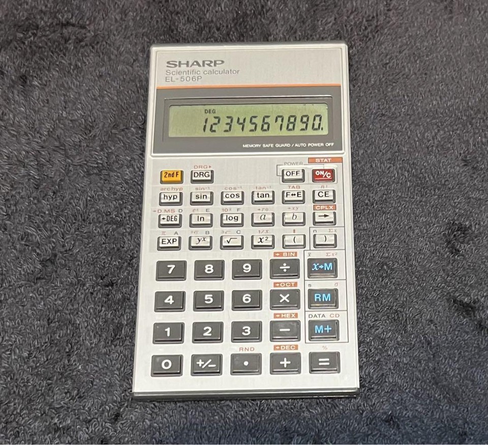 Sharp Scientific Calculator El-506P Rare Showa Retro Working Item | eBay