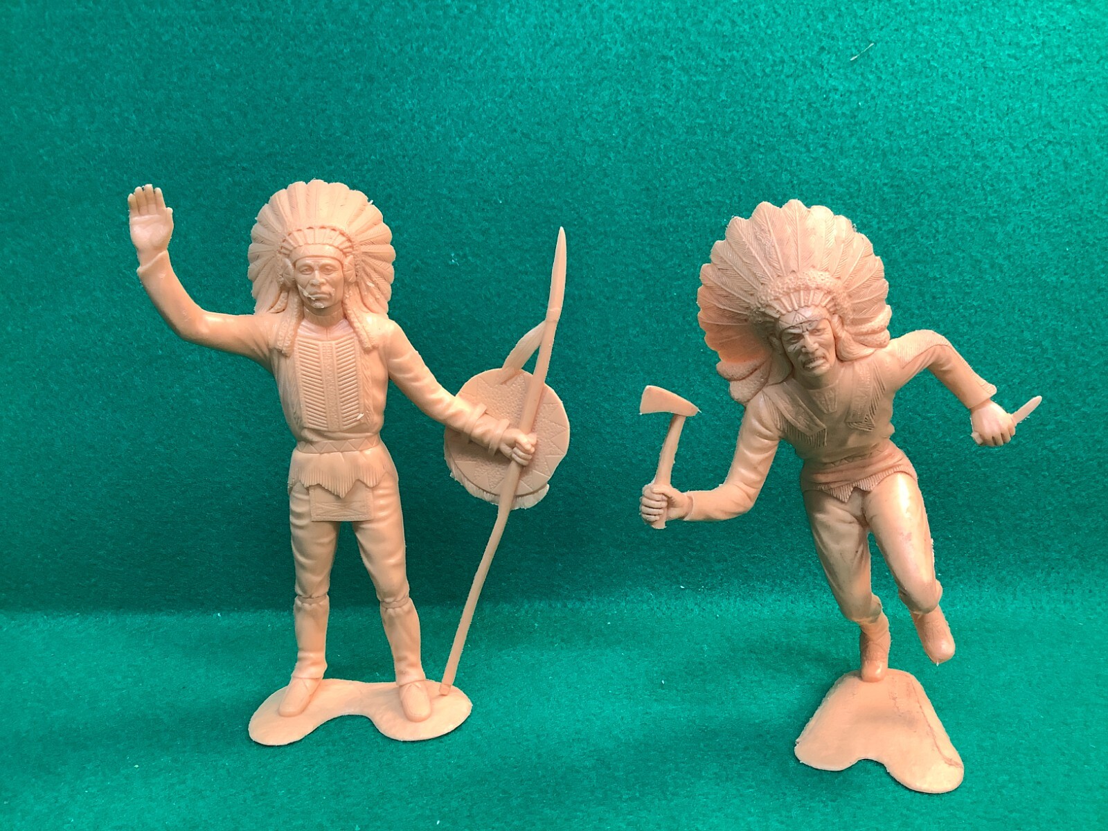 LOUIS MARX Indian, Chief MCMLXIV 1964 Wild West Plastic Action Figures ...