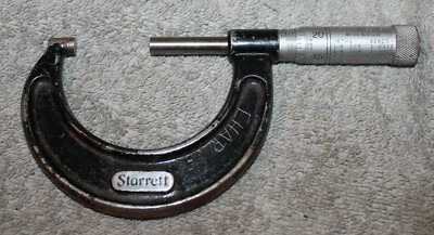 VINTAGE STARRETT MICROMETER NO. 436 1-2 INCH | eBay