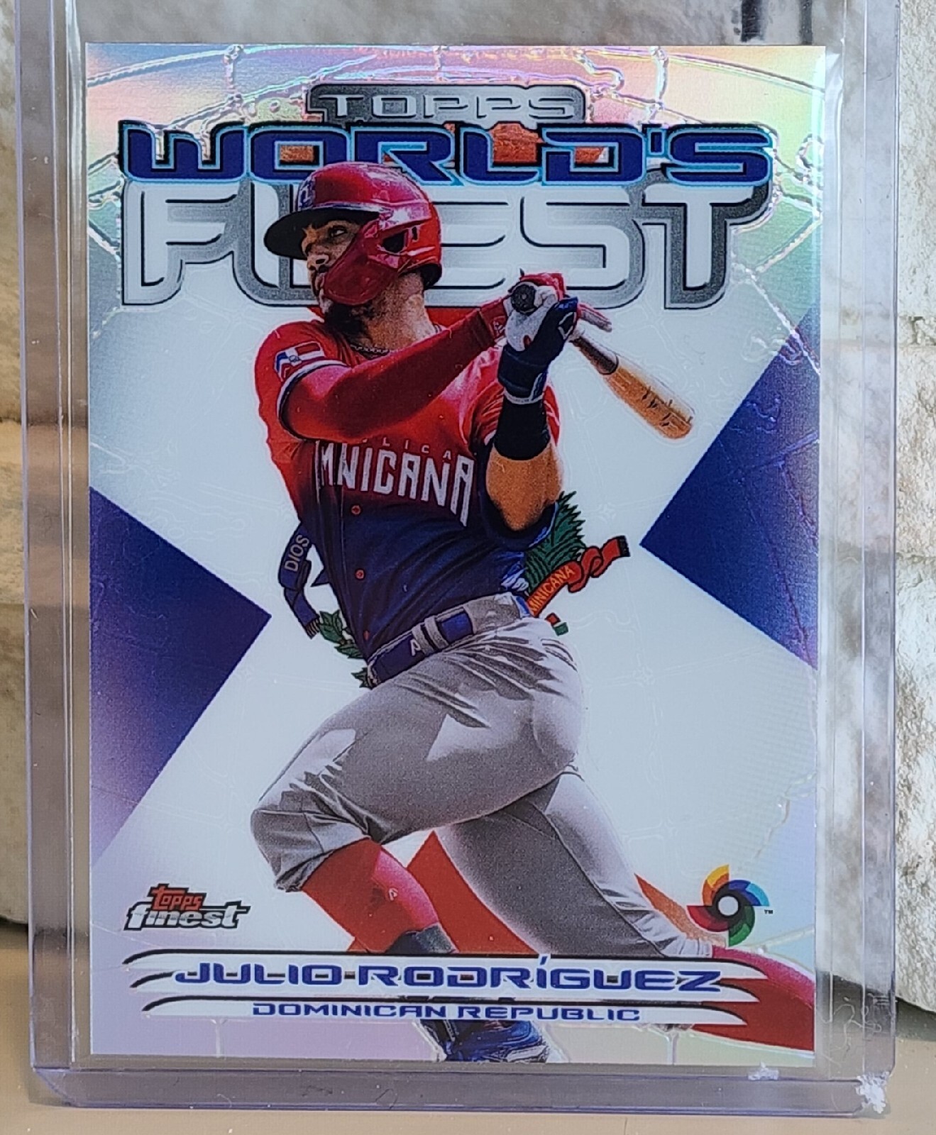 2023 Topps Finest Julio Rodriguez World's Finest Insert SP Case Hit ...