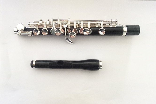 Professional Playing C Tune Piccolo ebony Wood Piccolo Silver key with ...