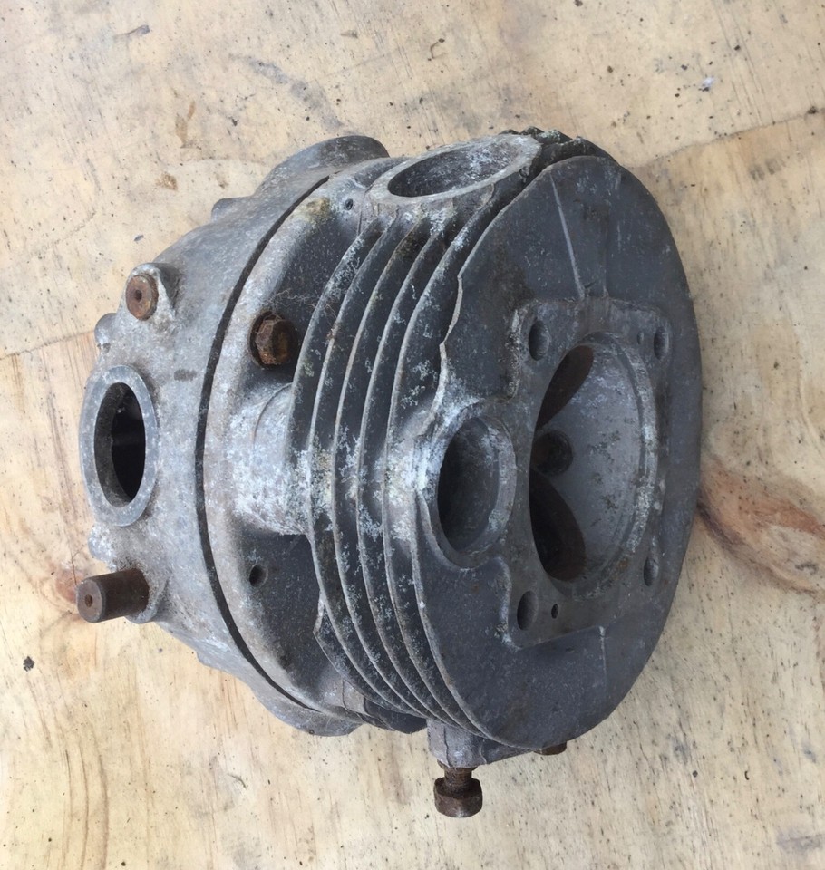 BSA C15 cylinder head And rocker box. No 2. Some small fin damage ...