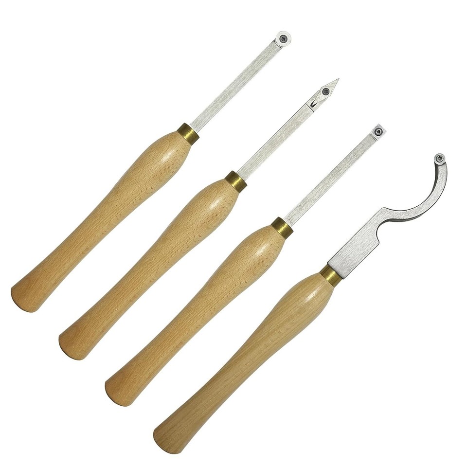 Carbide Tipped Wood Turning Tools Set Mini Size For Turning Small ...