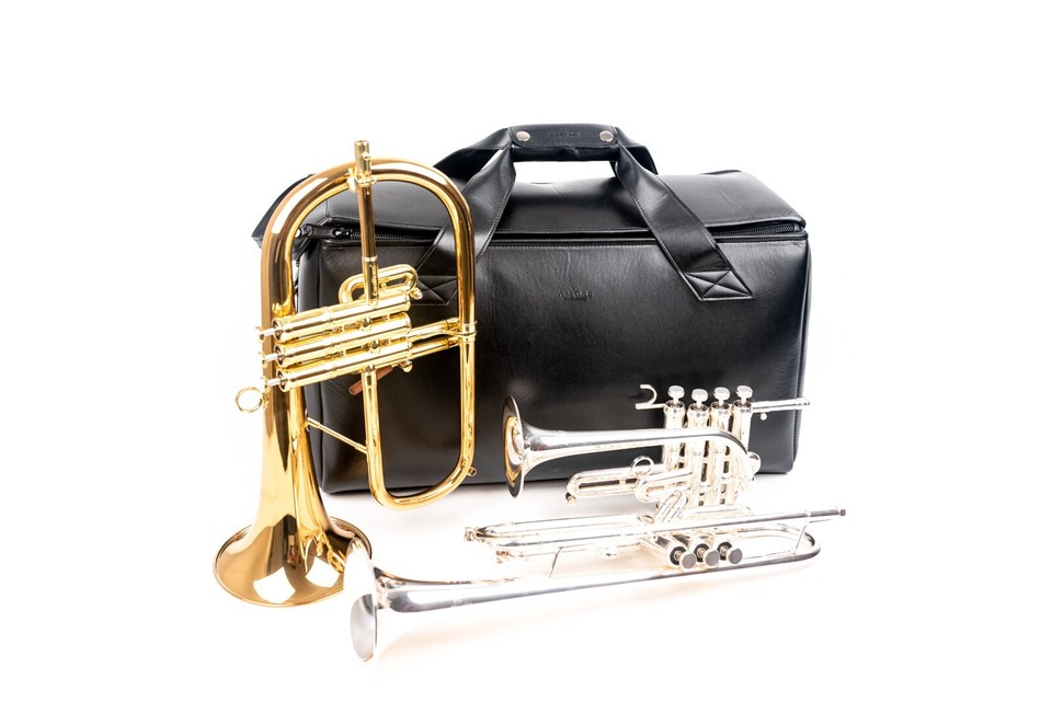 TRUMPET BAG Artificial Leather Case Double/Triple Gig Bag. Trumpet ...