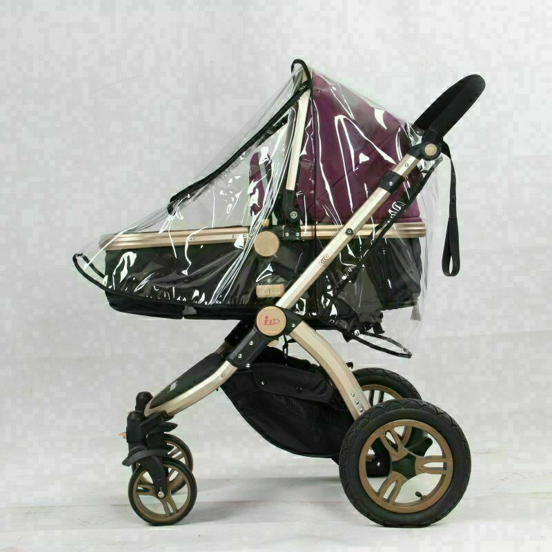 Universal Pushchair Buggy Rain Cover Baby Transparent Stroller Pram ...