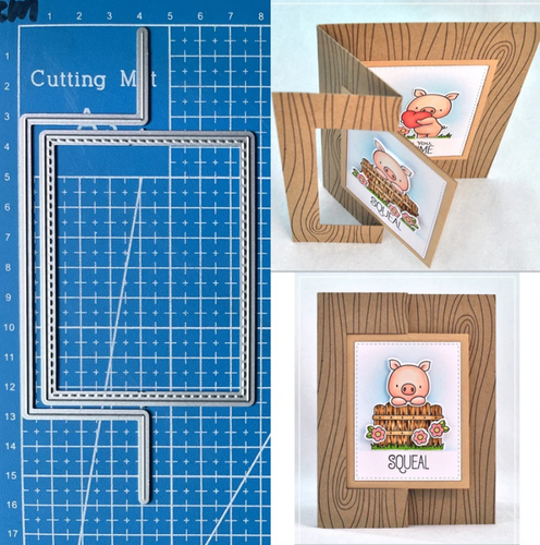 Metal Cutting Dies Rectangle Frame DIY Scrapbooking Embossing Paper ...