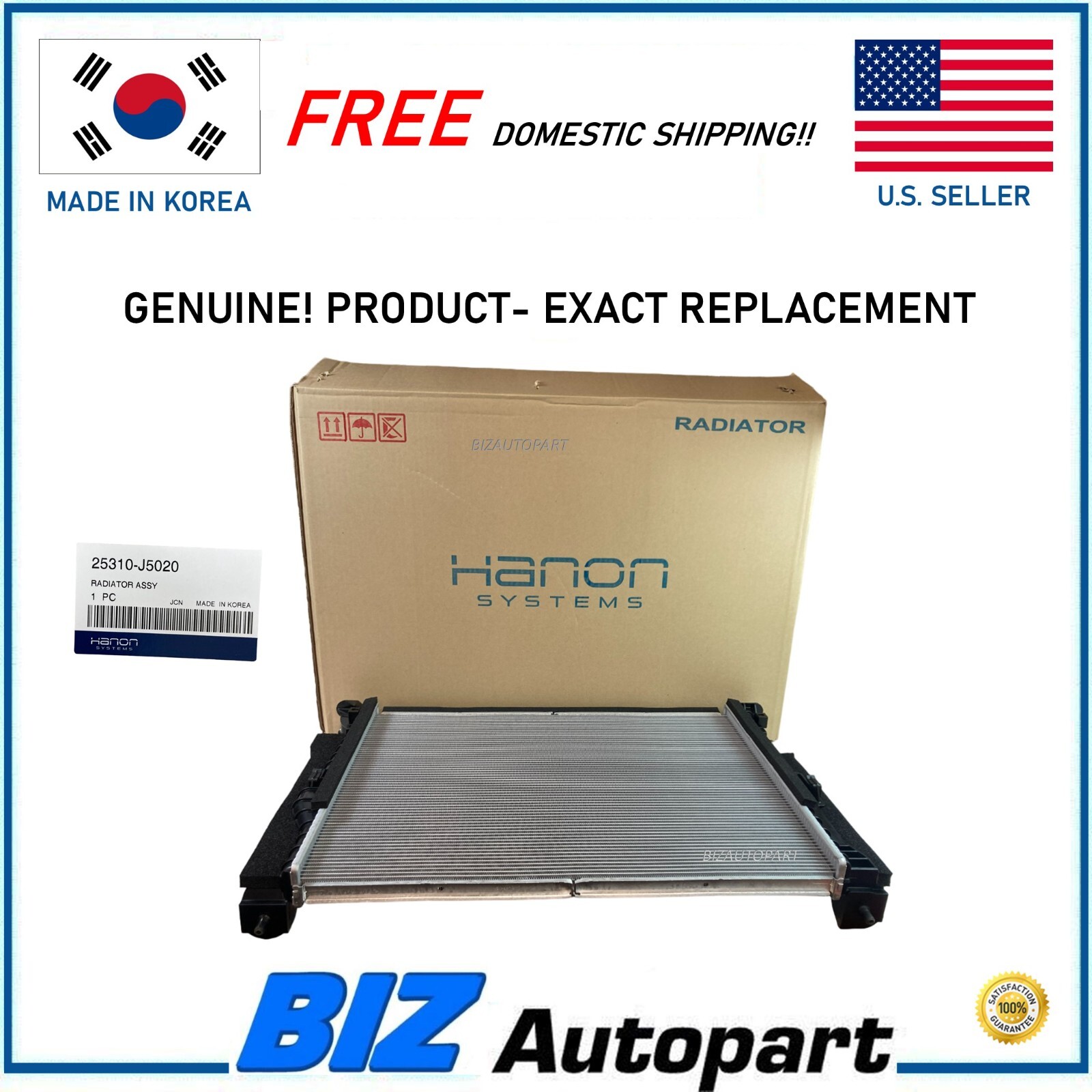 OEM! RADIATOR ASSEMBLY for 19-23 HYUNDAI G70 KIA 18-21 STINGER OE ...