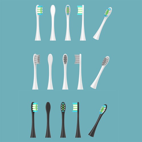 10 Pcs Electric Toothbrush Replacement Heads Compatible With Oclean Mod ...