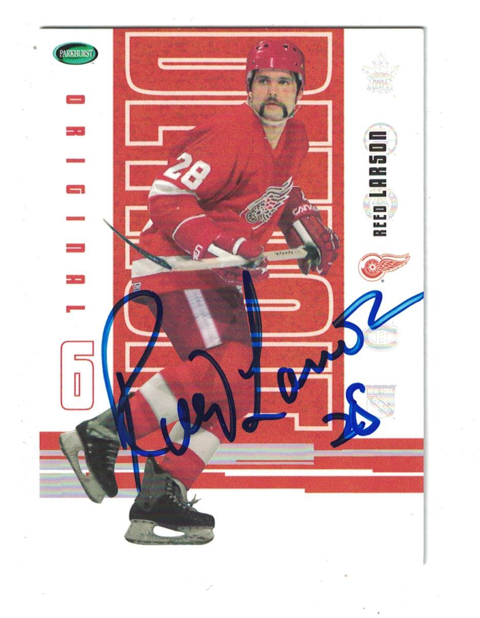 Reed Larson AUTOGRAPHED 2003-04 PARKHURST ORIGINAL SIX CARD HAND SIGNED ...