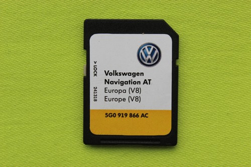 SD KARTE NAVIGATION AT EUROPA V8 2016 VW DISCOVER MEDIA 1 PASSAT TIGUAN ...