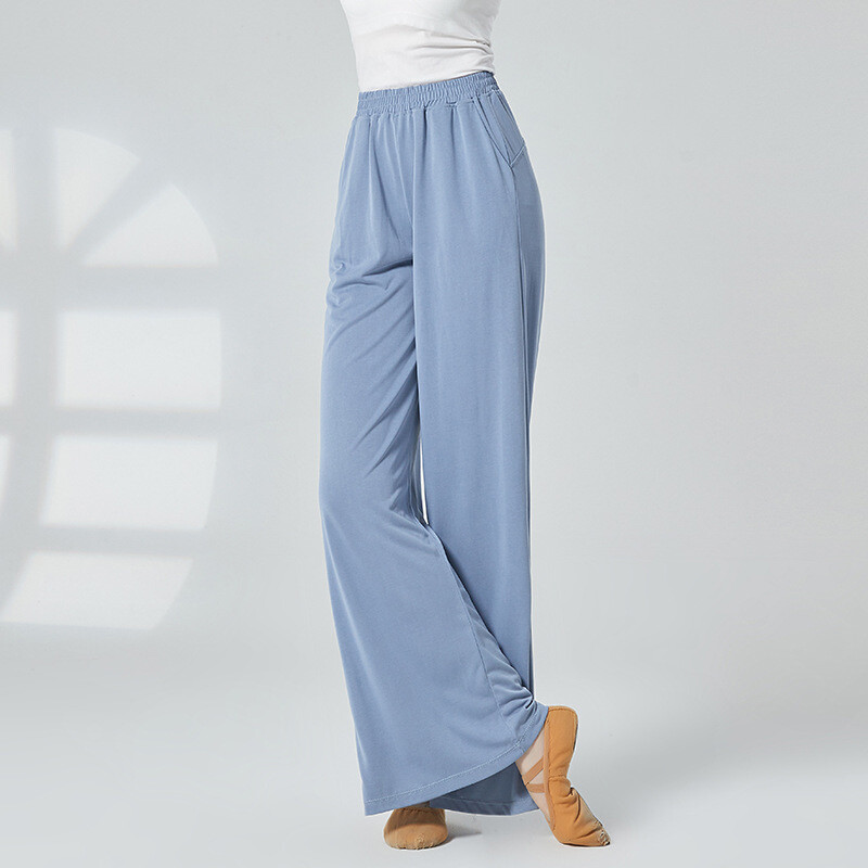 Dance Pants Classical Dance Wide Leg Straight Leg Pocket Pants Training ...