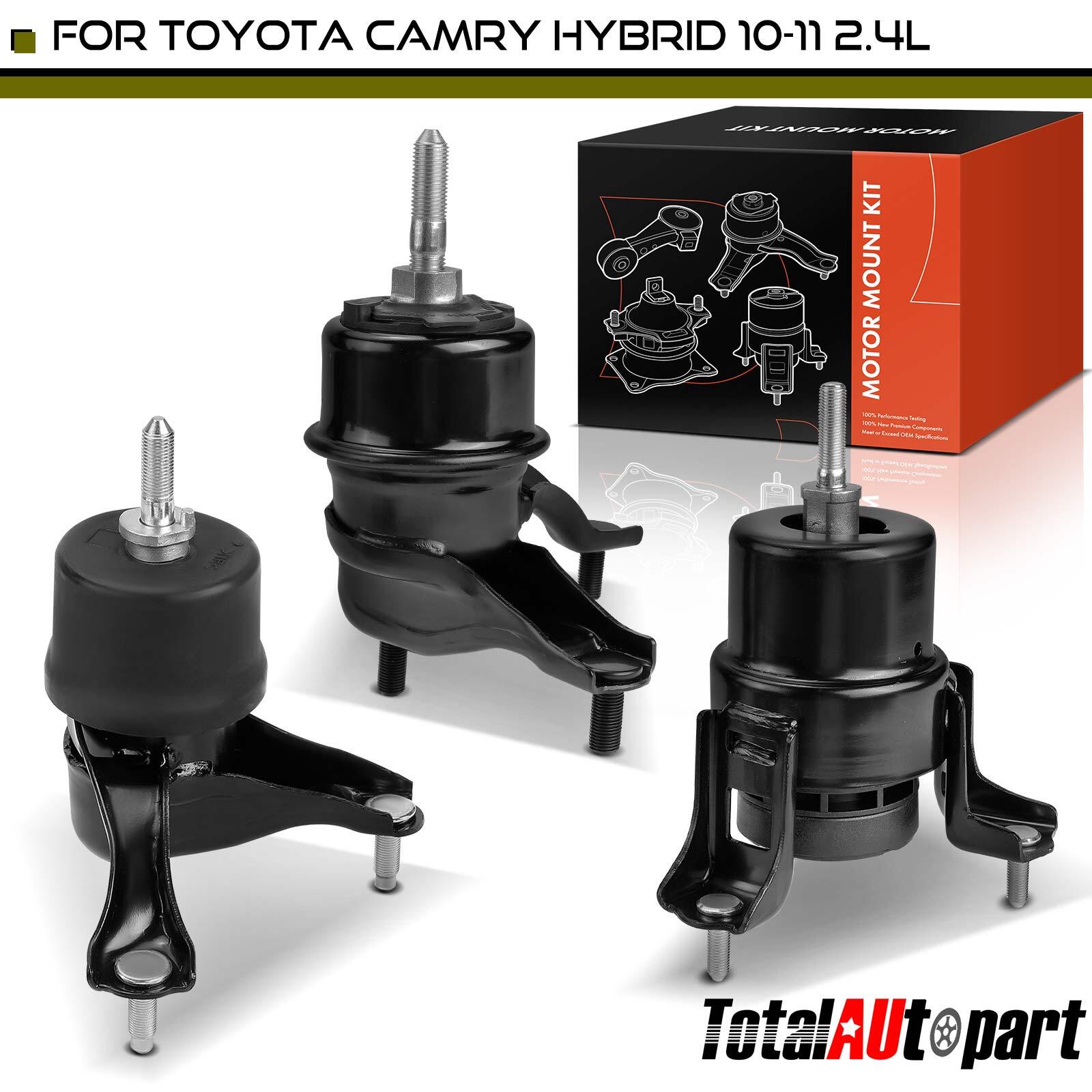 3xEngine Motor & Transmission Mount for Toyota Camry 2010-2011 2.4L ...