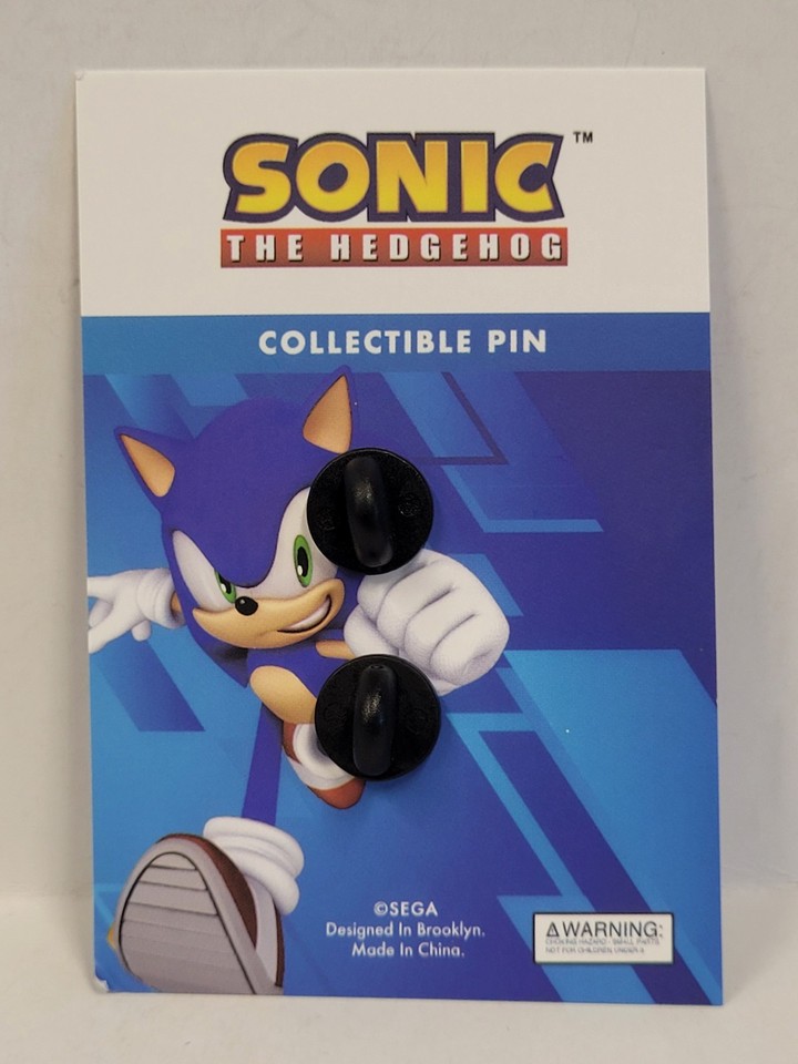 Embossed Enamel Lapel Pin Badge Sonic the Hedgehog GS2 Emerald Chao NEW ...