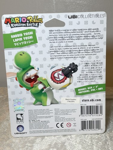 NEW Mario Rabbids Kingdom Battle Rabbid Yoshi 3 Inches Figurine | eBay
