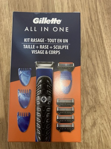 Tondeuse Barbe corps Gillette All In One +3 Sabots+5 Lames +1Pile envoi ...