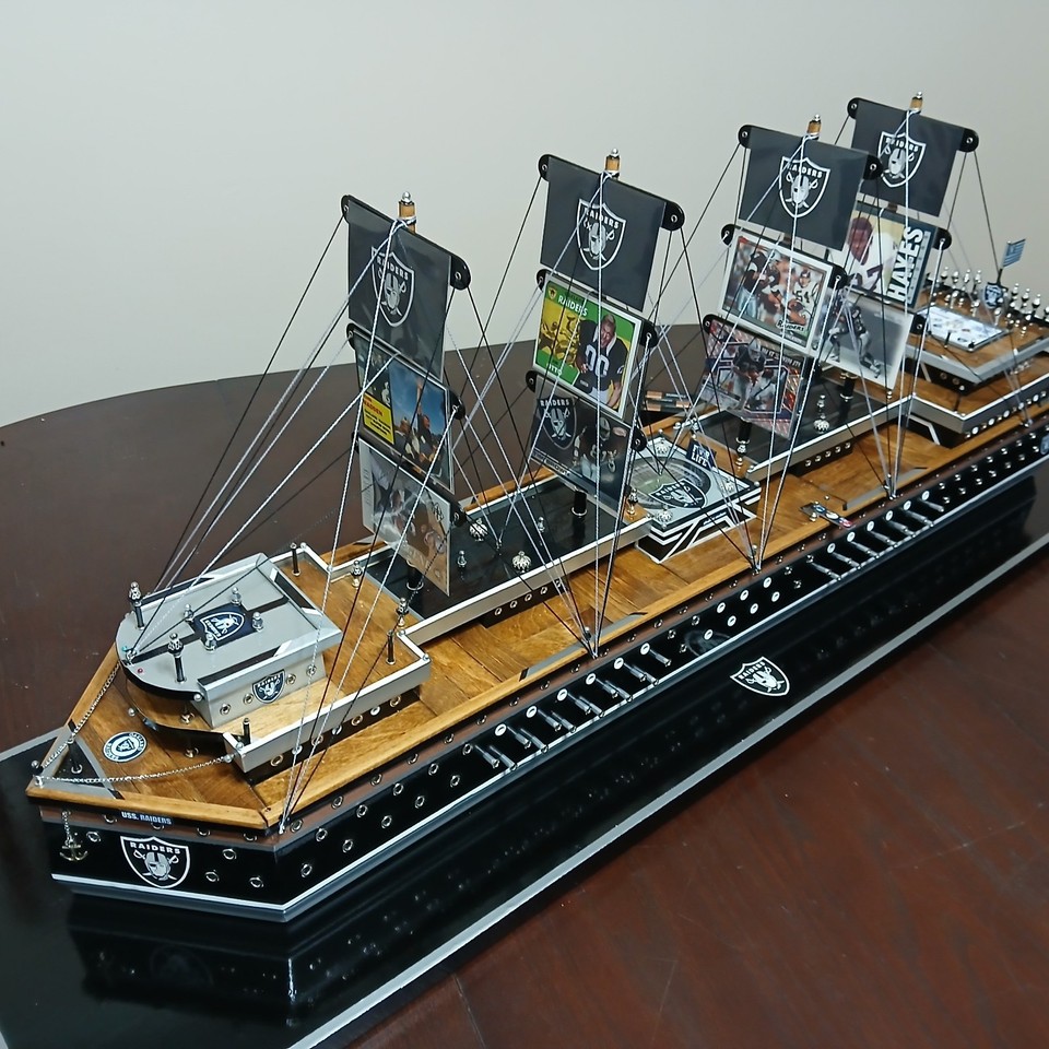 Las Vegas Raiders Championship built to Order wooden ship unique ...
