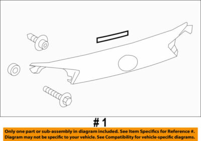 76801-42903 Toyota Garnish sub-assy, back door, outside 7680142903, New ...
