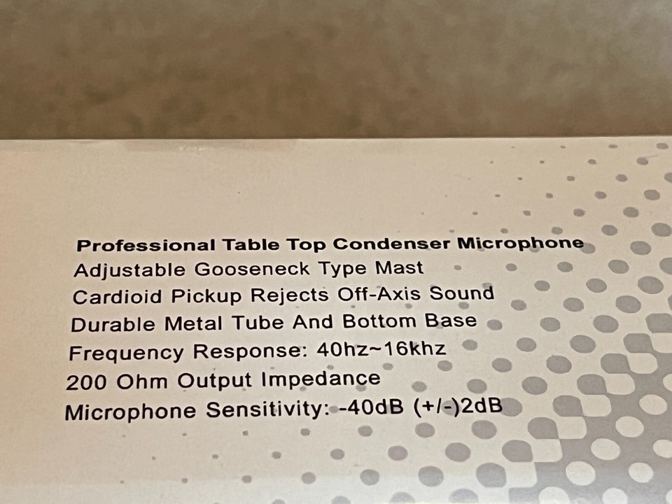 Pyle PDMIKC5 Professional Condenser Conference Gooseneck Microphone New ...