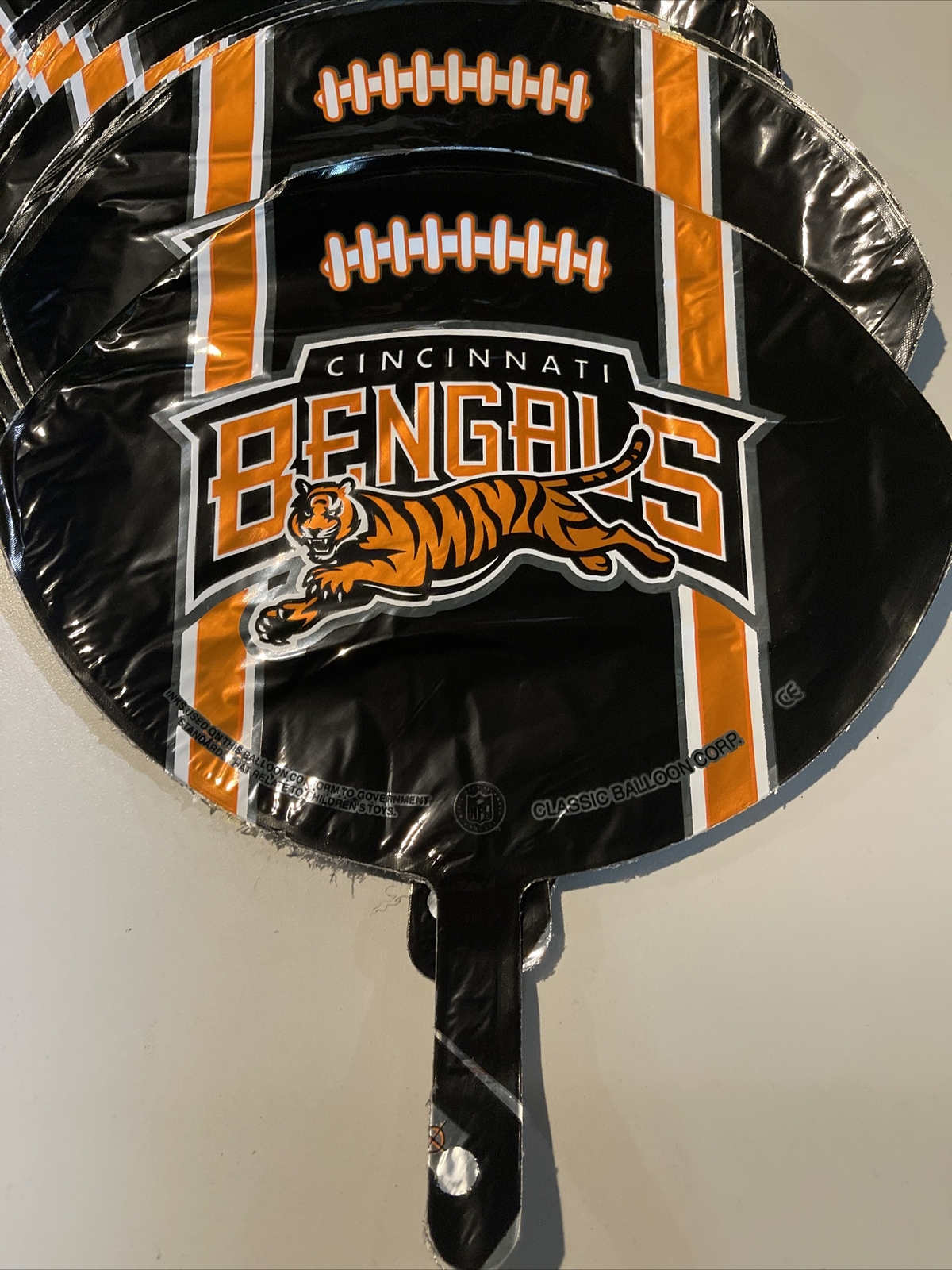 Lot Of 50 Cincinnati Bengals NFL Football 8”x10” Inflatable Balloons ...
